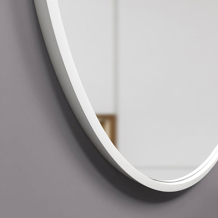 Lustro Scandi Slim — podświetlane białe I GieraDesign